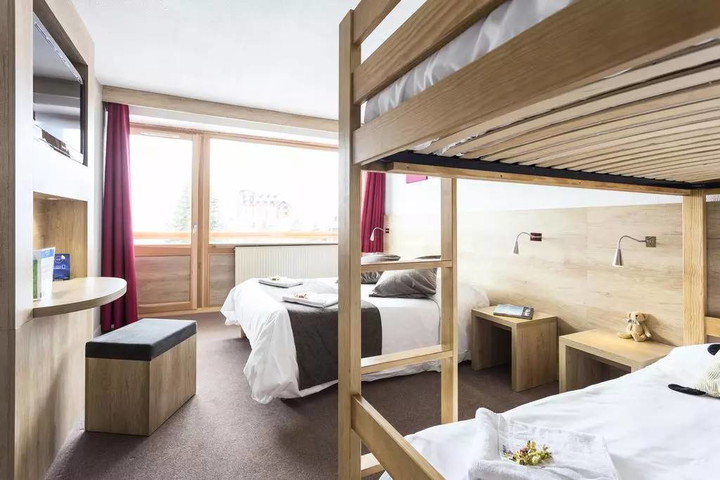 22 M² Hôtel ∙ 1 Chambre ∙ 4 Personnes - Les Deux Alpes