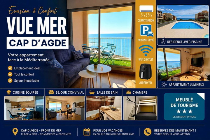 35 M² Gîte ∙ 1 Chambre ∙ 4 Personnes - Agde