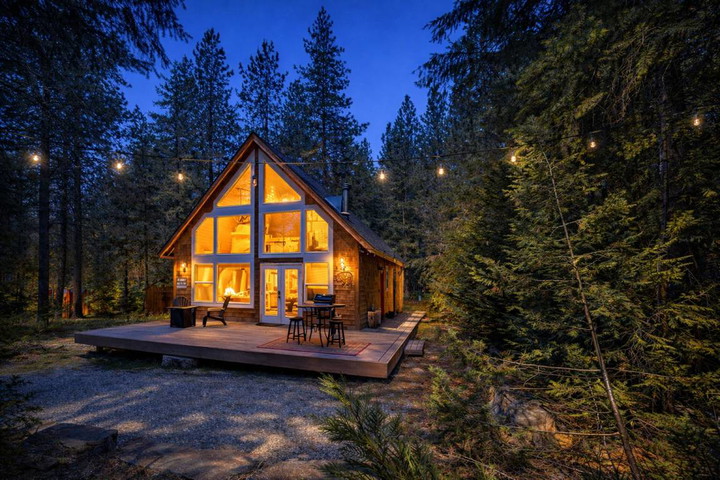 99 M² Cabin ∙ 3 Bedrooms ∙ 4 Guests - Plain, WA
