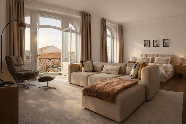 80 M² Estúdio ∙ 1 Quarto ∙ 4 Hóspedes - Coimbra