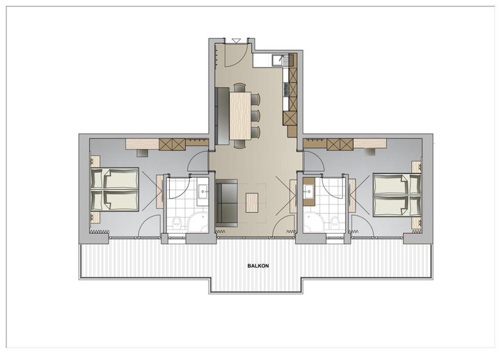 65 M² Ferienwohnung ∙ 2 Schlafzimmer ∙ 6 Gäste - Sölden
