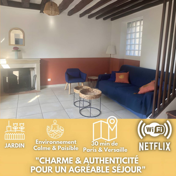 100 M² Cottage ∙ 2 Chambres ∙ 8 Personnes - Triel-sur-Seine