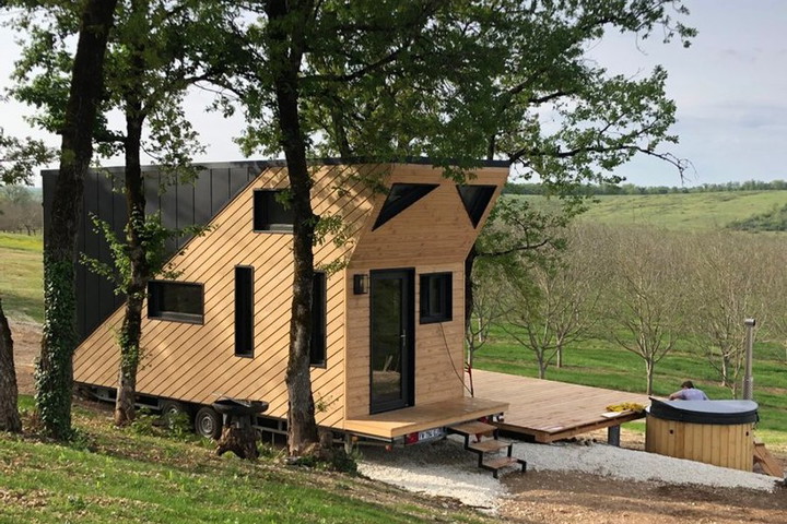 Tiny House à La Truffière Du Quercy, Bain Nordique Privatif - Lot