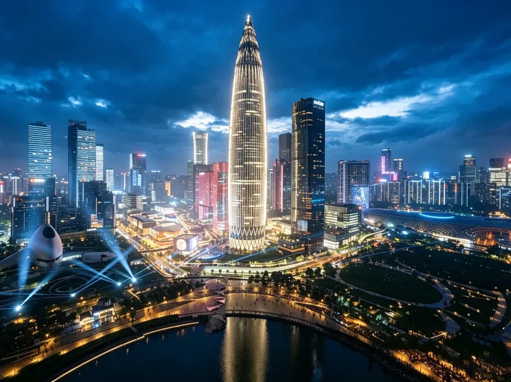 Shenzhen · Dongmen Old Street | Sky Garden 180° Cloud City View Light Stay - Hong Kong