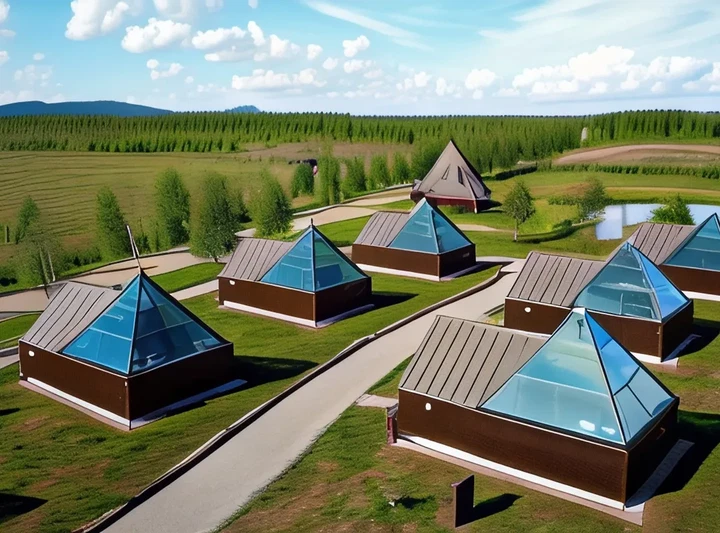 Aurora Pyramid Glass Igloos - Kittilä