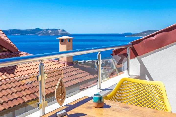 Bella Kas Partial Seaview Penthouse 1+1 Apartment - Kaş