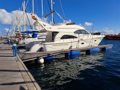 Luxury Yacht In Santa Cruz Port Optional At Extra Cost Plus Tour With Skipper & Stewardess, Cocktail - Prowincja Santa Cruz de Tenerife