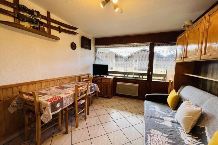 Rez-de-chaussée, Balcon, Télévision, Casier à Ski, 26m², Les Saisies - Hauteluce
