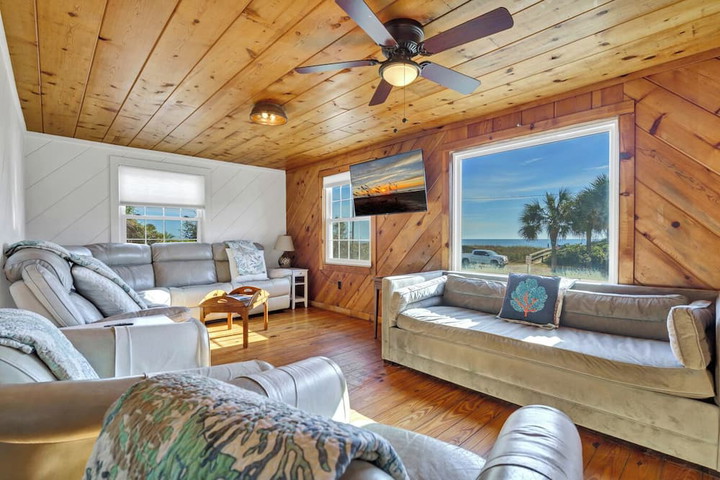 2nd Row On Point St.,no Paved Rd To Cross! 4br/3bth Oceanviews, Linens Included! - Edisto Beach, SC