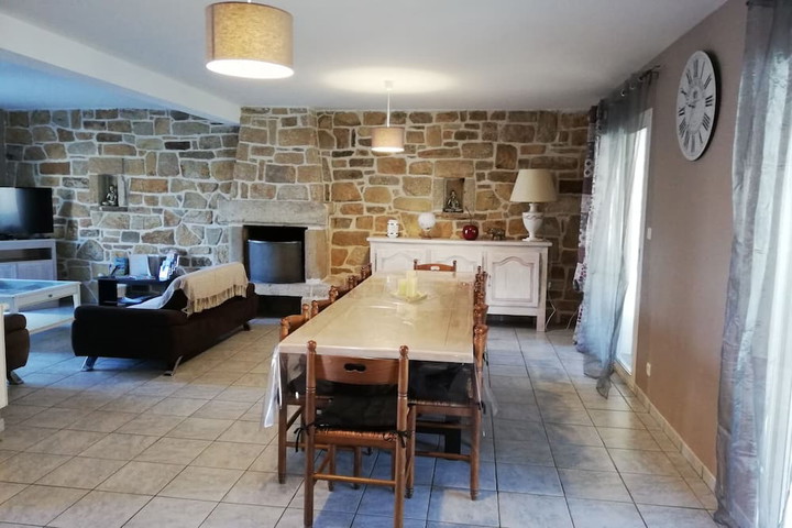 House 12/14 People In Sene With Pool - Brittany