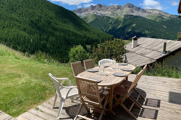 Maranatha Chalet De Charme 12 Pers Véranda +Terrasse Plein Sud -Magnifique Vue - Molines-en-Queyras