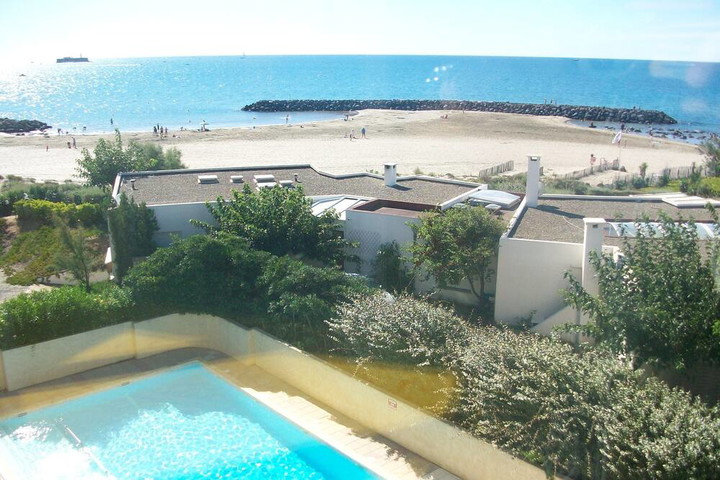 Rochelongue ,Magnifique Vue Sur La Mer, Accès Direct Plage Piscine - Marseillan