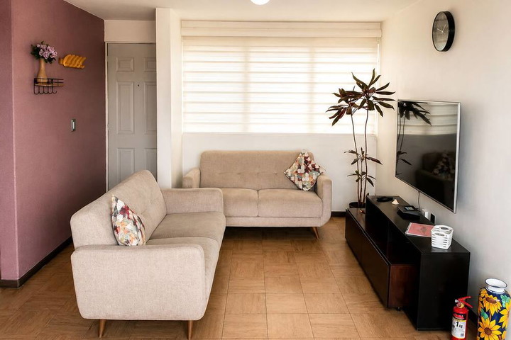 Cozy Apartment | 250 Mbps Wi-fi | Parking | 24/7 Security | Mexico City Train - Toluca