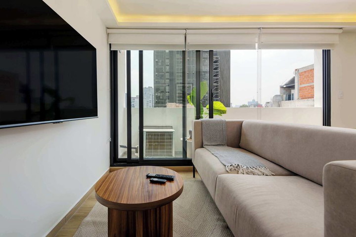 W* | Serene Loft W/ Elegant Balcony In Colima - Ciudad de México