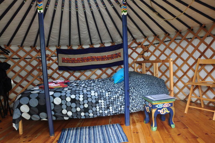 Small Blue Yurt At Cabot Shores Wilderness Resort - Nova Scotia