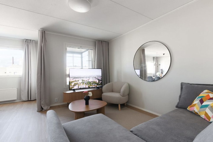 Stylish 2-bedroom Family Apartment W/ Sauna, Parking - Helsinki