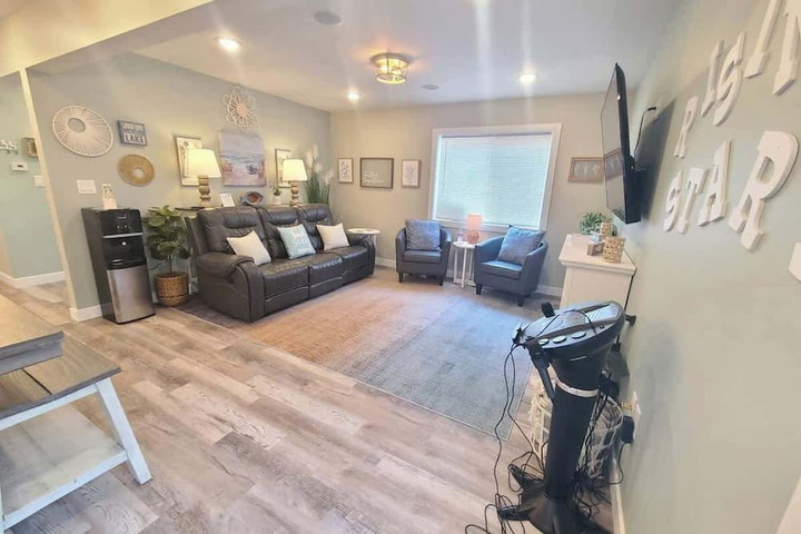 2023 Built Lake Home W/ Beach, Arcade & Huge Deck - Portage, MI