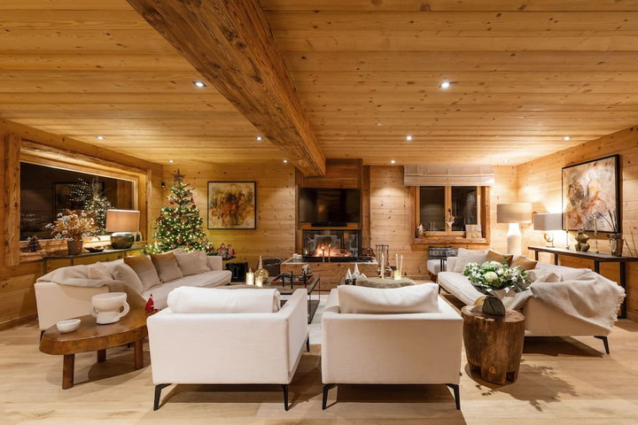 Chalet Ysalpe - Vue Montagne, Hammam, Sauna, Jacuzzi Et Salle Cinéma - Megève