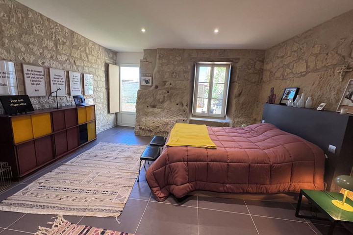 Chambre Double Troglodyte Avec Accès à La Piscine Intérieure - Chinon