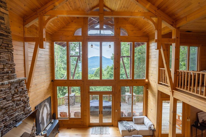 Bear Vista Trail | 4 - Story Mountain Estate | Hot Tub, Game Room, Theatre - Lake Junaluska, NC