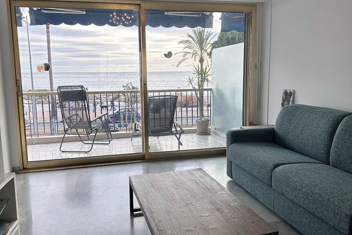 Beachfront Apartment, 180° Seaviews, Huge Pool- 5 Km To Nice - Biot