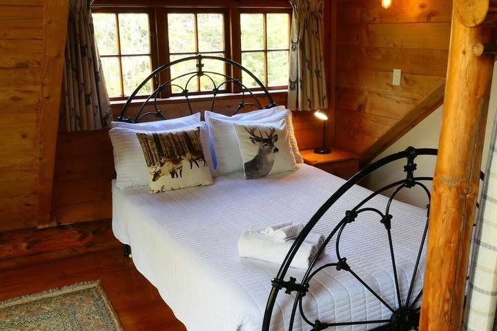 Authentic Canadian Log House With The View Of Mount Ruapehu - New Zealand