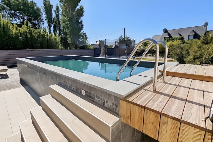 Maison De Vacances 'Ty Inizi' Avec Piscine, Terrasse Privée Et Jardin Privé - Brignogan-Plage