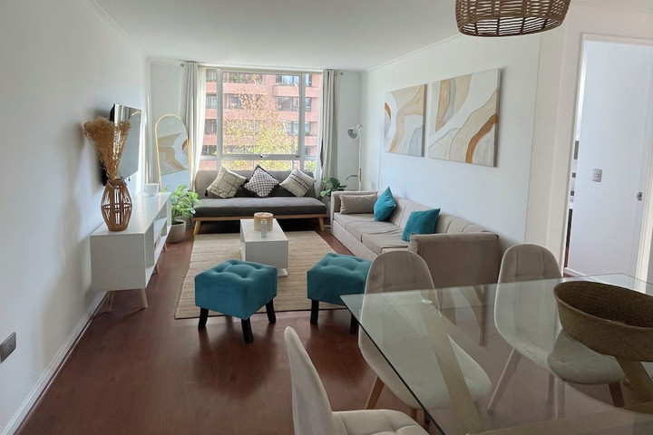 Modern 2d 2b Apt Wi-fi, Parking, Fully Equipped Metro Manquehue -Las Condes - Las Condes