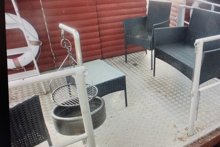 Small Houseboat Ideal For Fishing. Contact Us +49 177 5927586 - Lychen