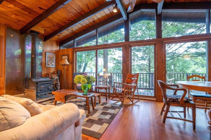 Forest Hollow | Waterfront Kayaks Wood Stove - Monterey, MA