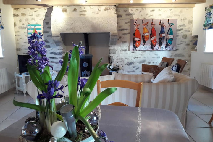 Maison De Caractère En Pierre Face A L'ile De Batz A 70m De La Plage. - Île de Batz