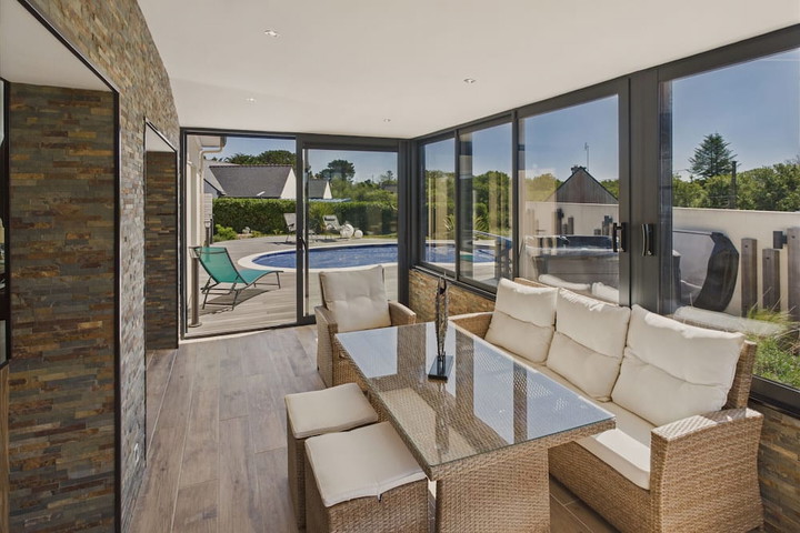Piscine, Jacuzzi Et Grande Terrasse Pour 7 - Penmarch