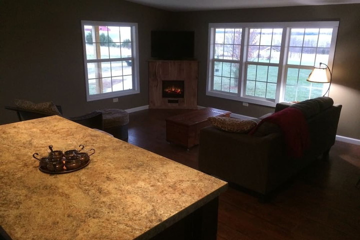 Secluded, Log Rental Cabin, Private Hot Tub,on Southern Illinois Wine Trail - Illinois