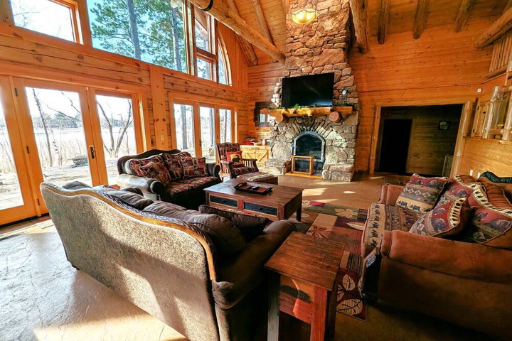Fish Hook River Log Home W/ Theater & Dock! - Park Rapids, MN