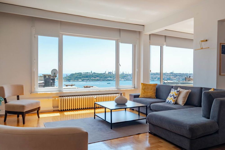 Bosphorus Panorama  Luxury 5br Apartment With Balcony & Ac - İstanbul