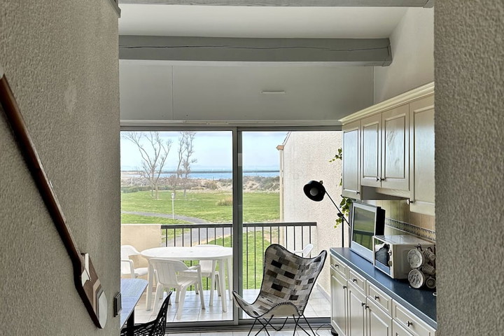 Appartement Front De Mer, Pleine Vue Mer, 5 Per, Wifi, Piscine, Animaux Acceptés - Marseillan