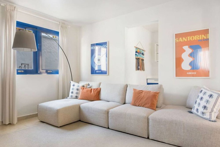 Ocean Park 3bd+3ba Pool Walk To Beach @Santorini123 - San Juan