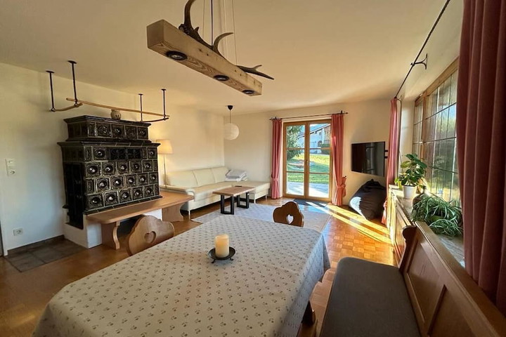 Ferienwohnung 95 M² 5 Personen 2 Schlafzimmer Terrasse Wlan - Ruhpolding