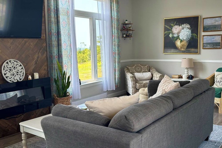 Where The Ocean Meets Rolling Hills In A Picturesque Landscape. - Nova Scotia