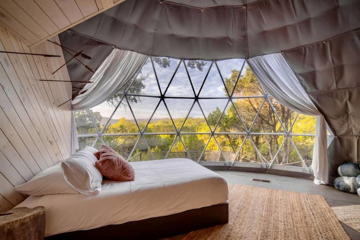 Quality Time In Nature: Marble Falls Luxury Glamping For Families - Lake Travis, TX