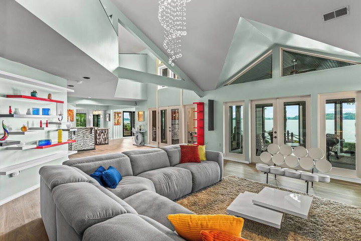 Waterfront Stay W/ Canoes, Deck, Game Room & Lake Views Near Mooresville - Lake Norman, NC