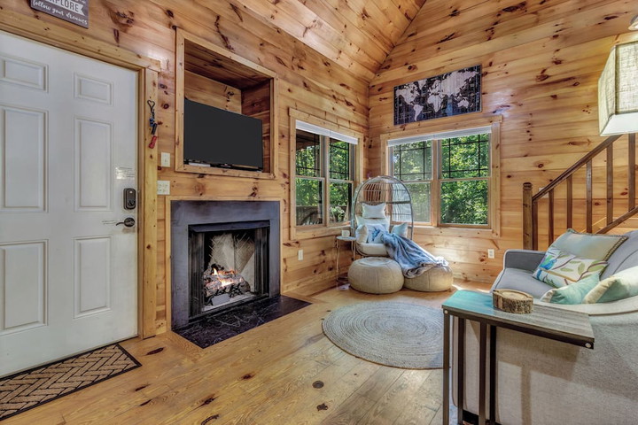 Hot Tubprivate Cabinfenced Yardfireplacemin To Dt, Biltmore, Blue Ridge Pkwy - Asheville, NC