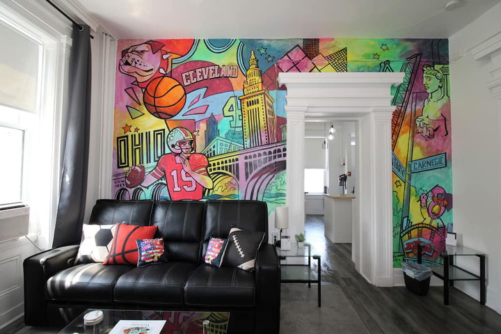 Buckeye Sports ~ Mins To Cp & Sf ~ King/wd/pet Ok/kids Friendly/largest Mural - Sandusky, OH