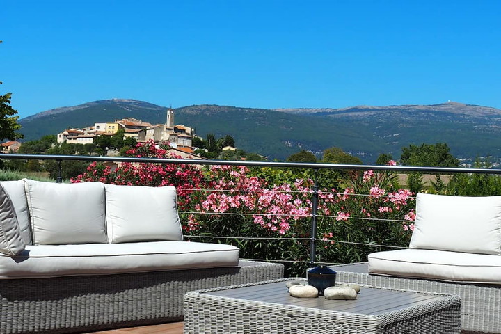 Mas Plascassier, Vue Magnifique, Piscine Chauffée, Climatisation, Linge Inclus - Grasse