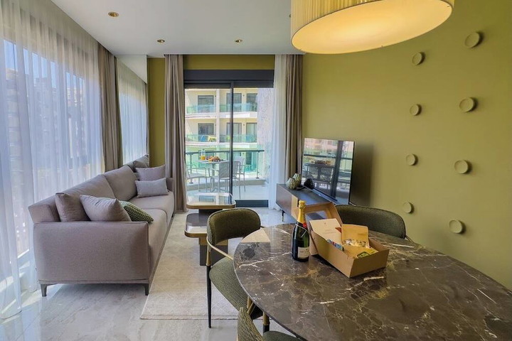 Apartment 1+1 Qoople Excellence B19 100 M From The Sea - Alanya