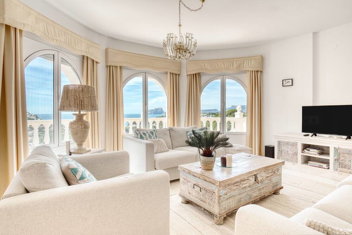 Villa 'Mar' Con Vistas Al Mar, Wi-fi Y Aire Acondicionado - Moraira