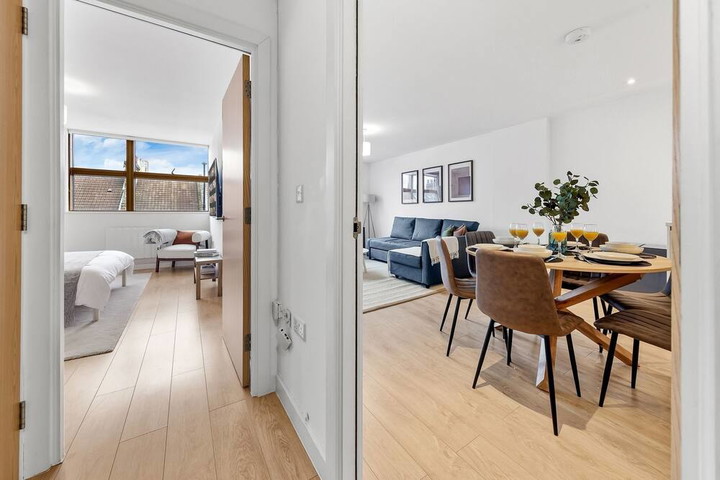 Modern 1 Bed Apartment W/ 2 Sofa Beds & Free Parking In Greater London - Stratford