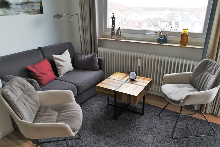 Central 2-room Vacation Apartment With Balcony & City View - Norderney
