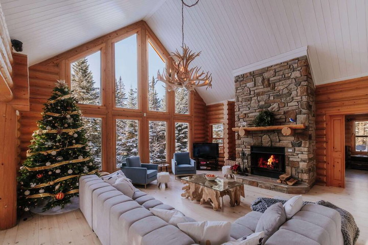 Chalet Red Deer At Fiddler Lake With Spa, Sauna, And Private Pool - Saint-Sauveur