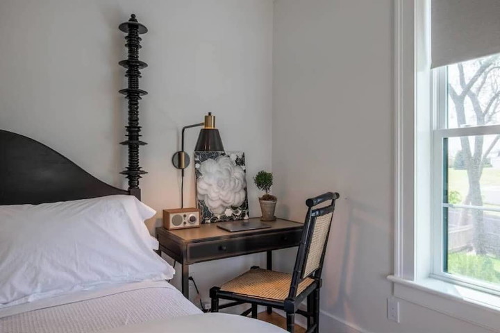 Vine + Sand--southold, Ny's Newest B&b Room--room 3--queen Bed And Ensuite Bathroom With Rain Shower - The Hamptons, NY